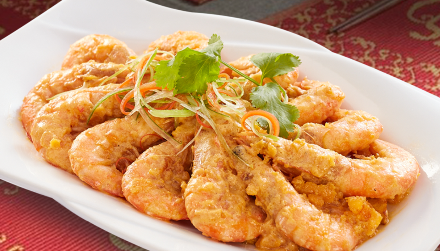 Shrimp With Preserved Egg Yolk Paste – Modern Shanghai PH